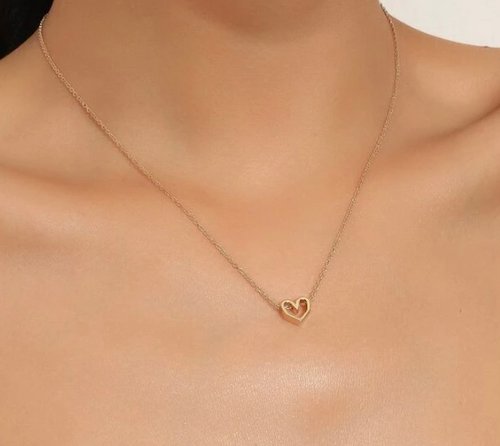 Collier petit coeur - DES BIJOUX FANTAISIE